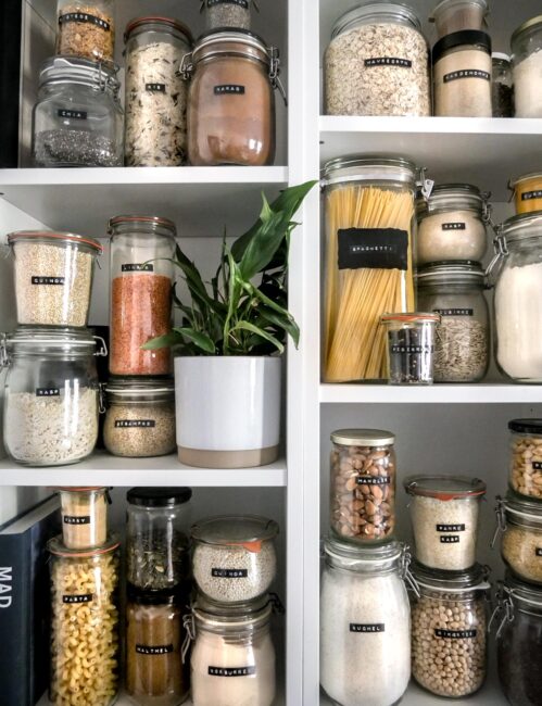 Glass labels – DIY – Label inspiration for jars and pantry storage