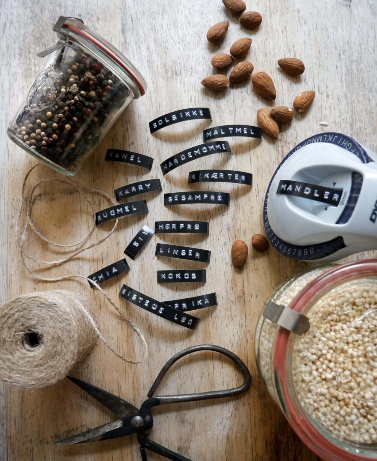 Glass labels – DIY – Label inspiration for jars and pantry storage